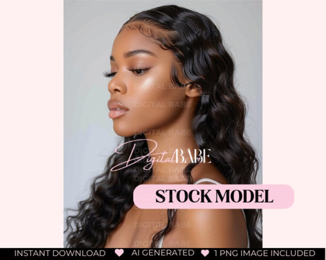 Wig Stock Model, Lace Fronts, Hair Stock Images, Wigs, Digital Babe ...