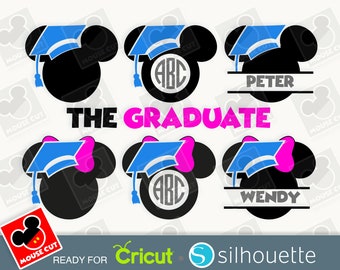 Graduate Mickey Svg - Etsy