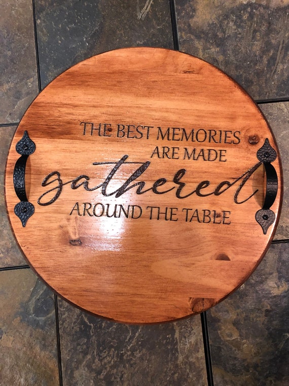 Lazy Susan Charcuterie Board Turntable Wood Kitchen Table - Etsy