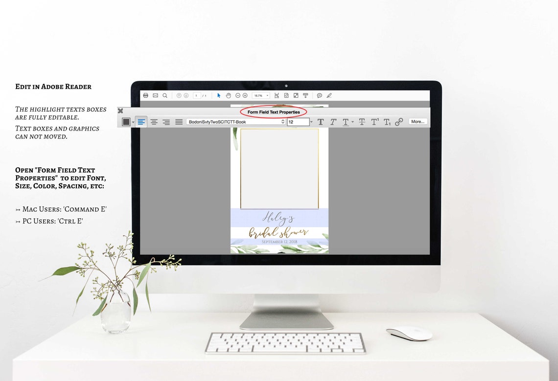 Bridal Photo Booth Frame Photo Booth Printable Editable - Etsy