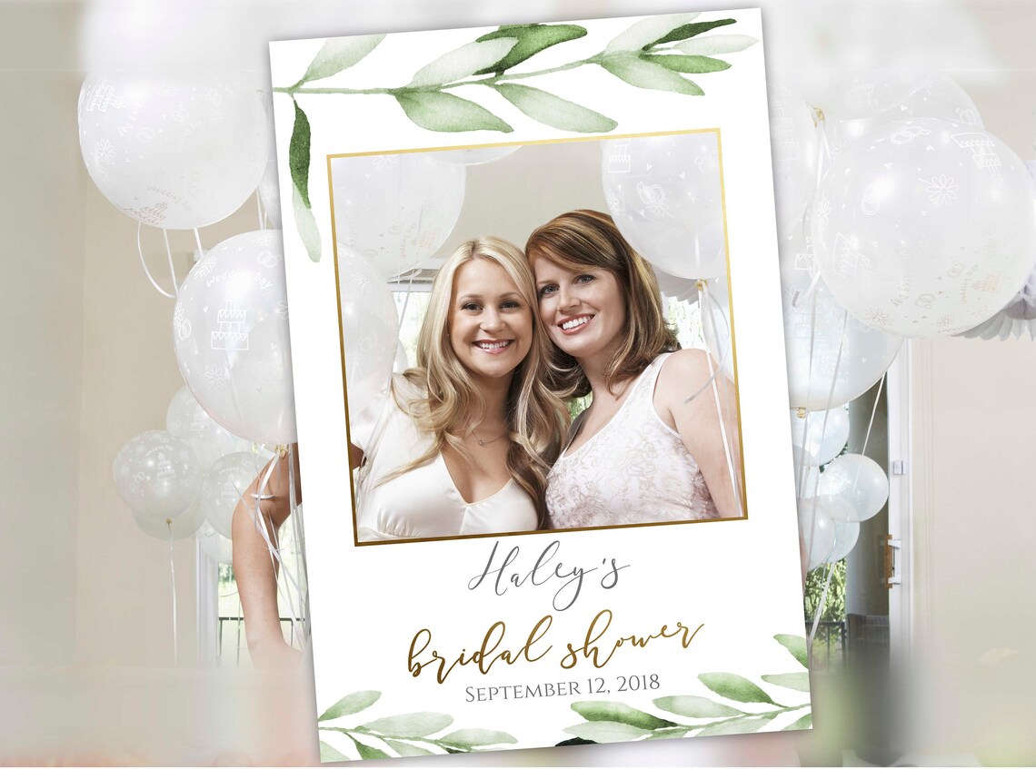 Bridal Photo Booth Frame Photo Booth Printable Editable - Etsy