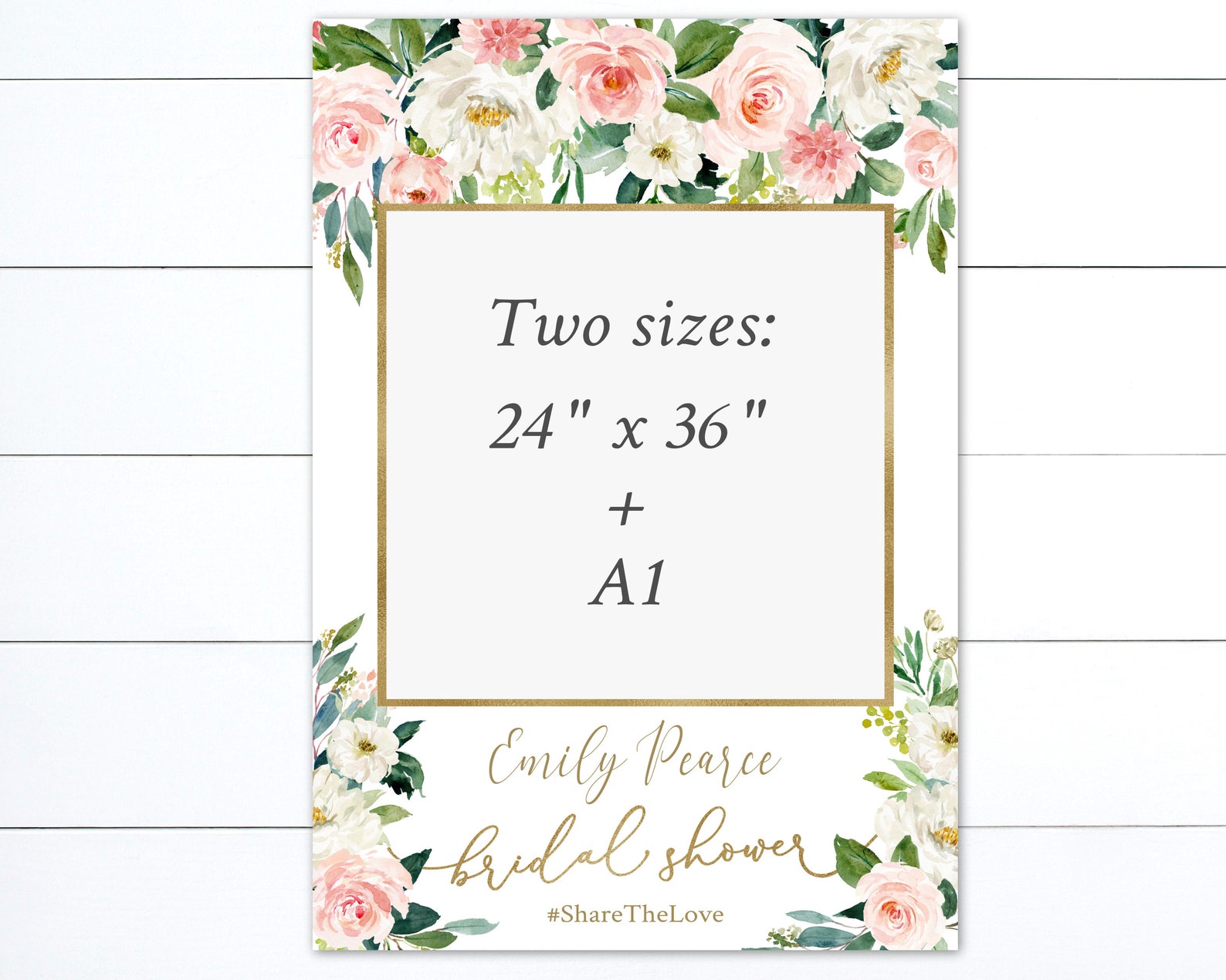 Bridal Photo Booth Frame Photo Booth Printable Editable | Etsy