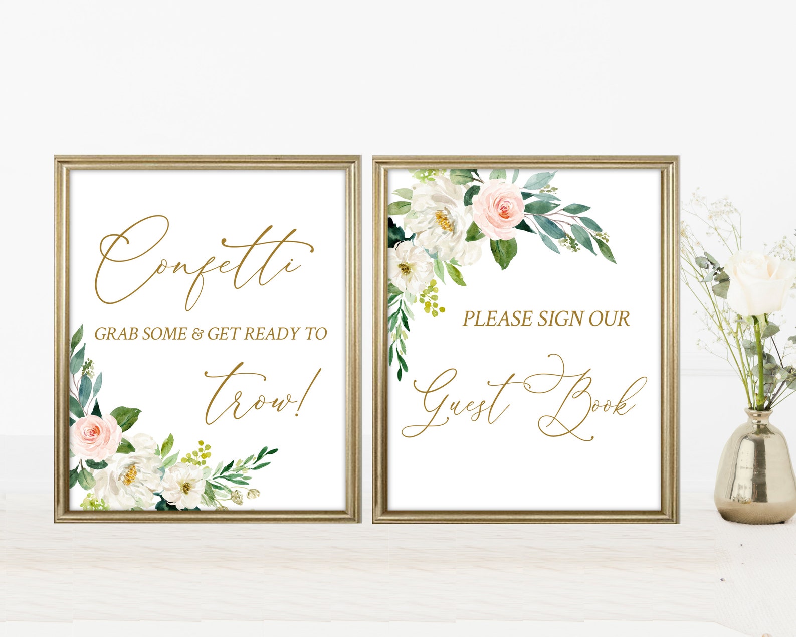 Wedding Signs Set Printable Wedding Signage Editable | Etsy