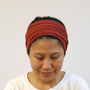 Terracotta Wide Headband for Women Stretchy Terracotta Women - Etsy