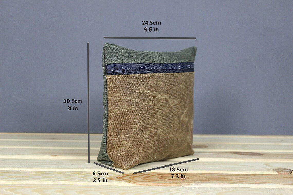 Waxed Canvas Dopp kit Toiletry Wash Bag Makeup Bag Cosmetic | Etsy