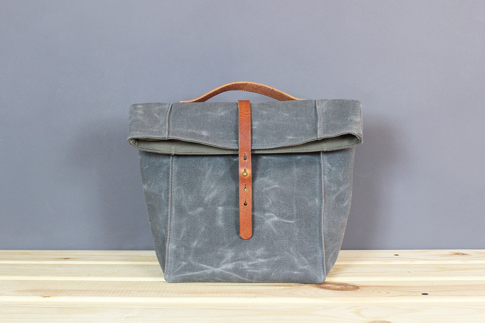 Personalized Waxed Canvas Lunch Bag Monogrammed Lunch Box | Etsy