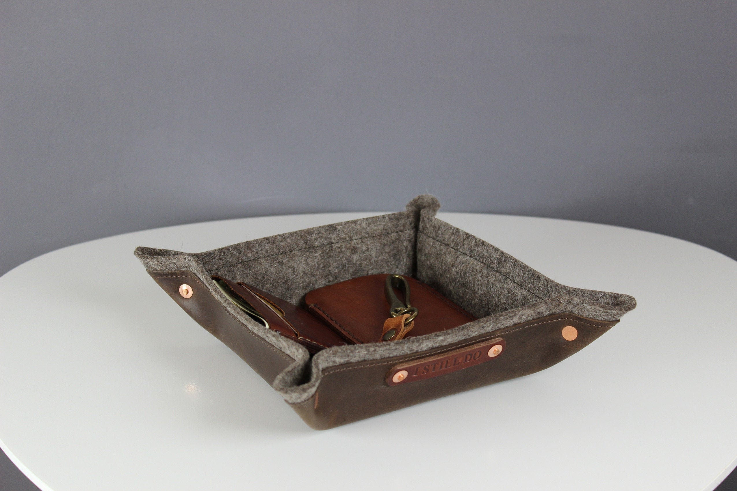 7th Year Wedding Anniversary Wool Copper Gift Personalized - Etsy