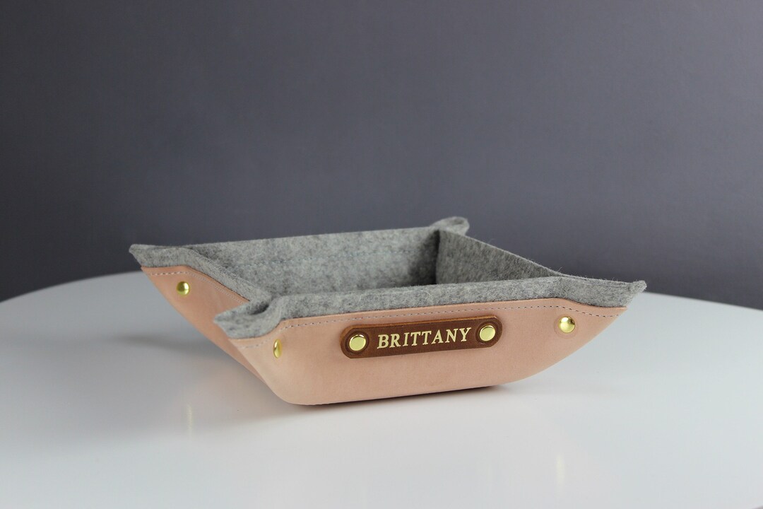 7th Year Wedding Anniversary Wool Copper Gift for Wife, Leather Felt ...