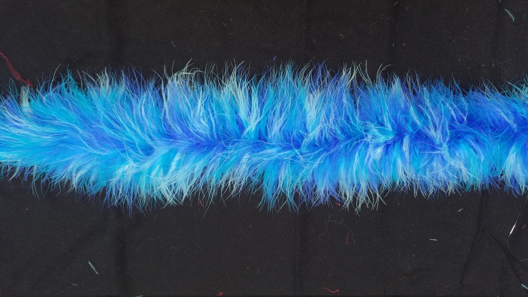Blue Multi Marabou Boa, Heavy Weight - Etsy