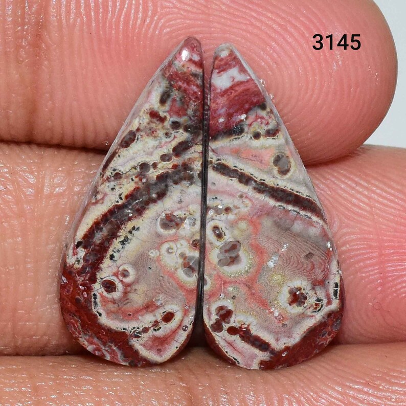 Matched Pair Natural Leopard Skin Jasper Gemstone Leopard - Etsy