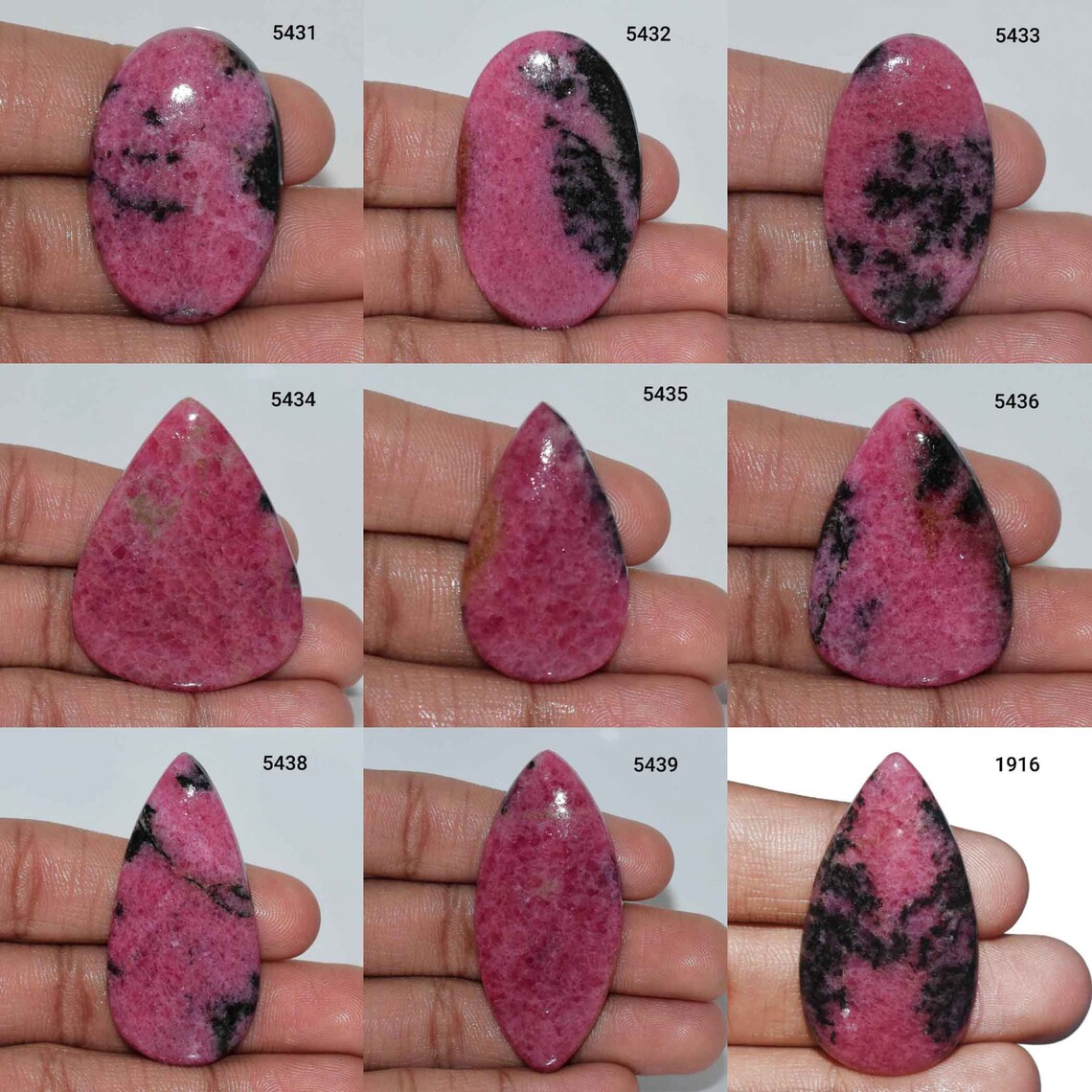 Top Quality Natural Rhodonite Gemstone Cabochon Rhodonite | Etsy