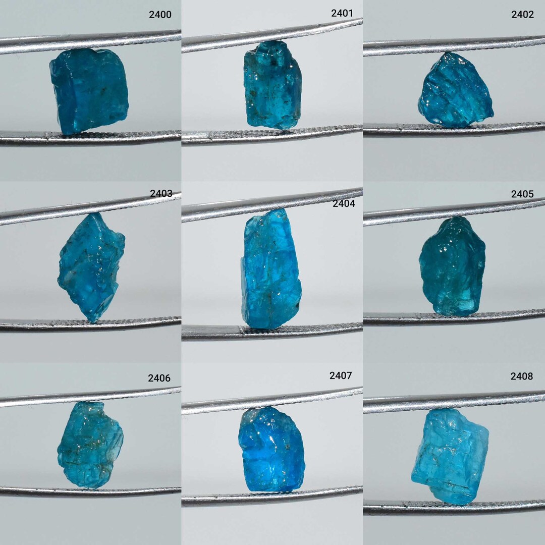 AAA Quality Natural Neon Apatite Gemstone Raw Apatite rough - Etsy