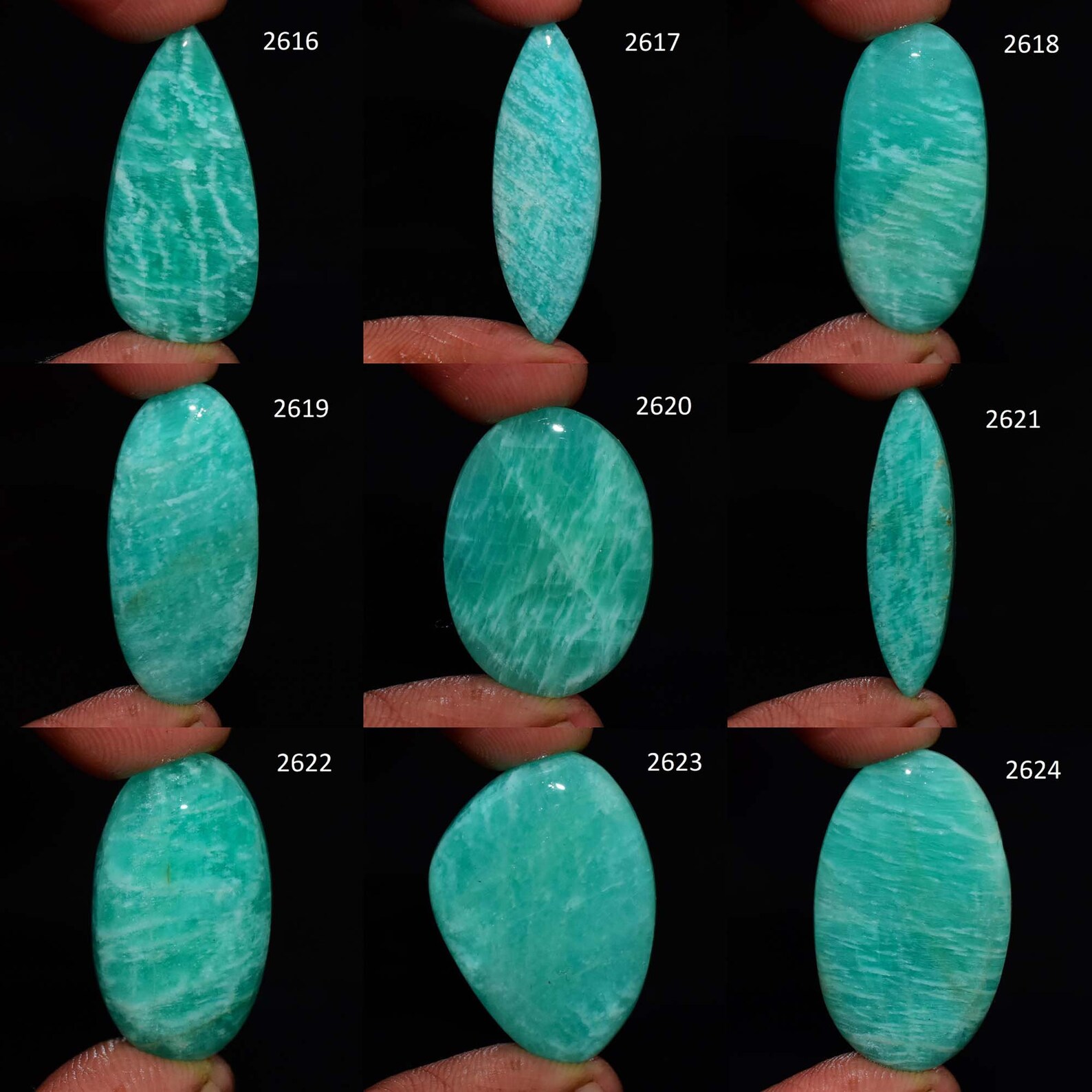 Natürliche Amazonit Edelstein Amazonit Cabochons Amazonit | Etsy