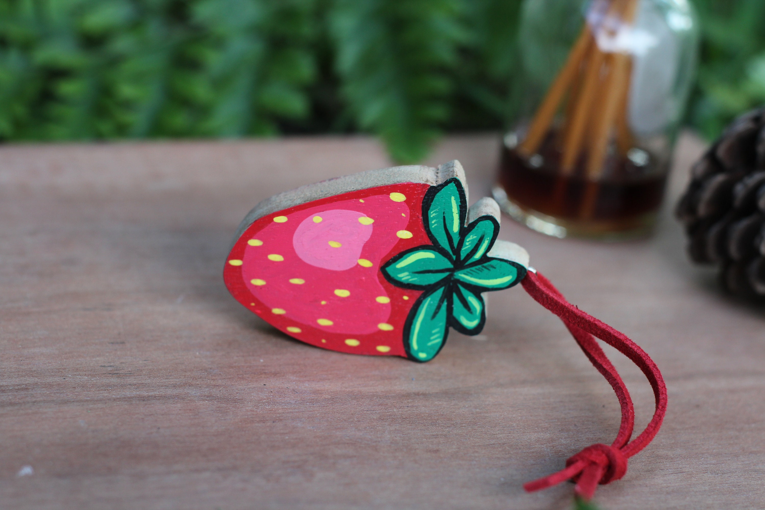 Strawberry Keychain,strawberry Keyring,keyring,gift for Her,gift for ...
