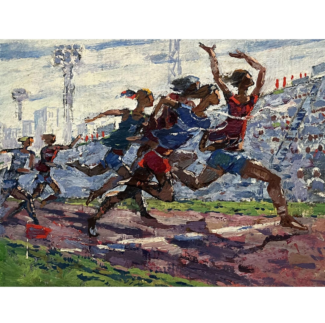 Vintage Genre Original Oil Painting by Ukrainian Artist H.matsegora ...
