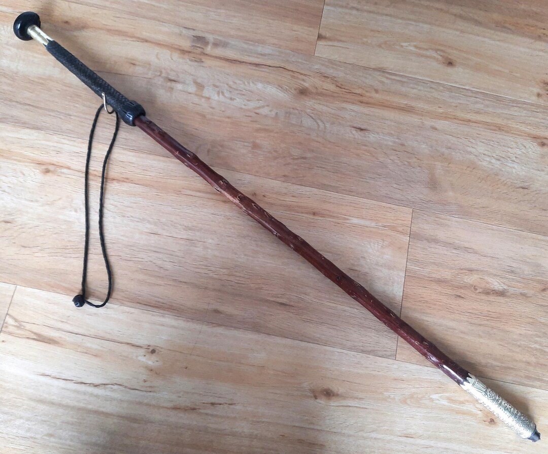Makila Scarified Medlar Walking Stick Horn Knob Length 90 Cm Late 19th ...