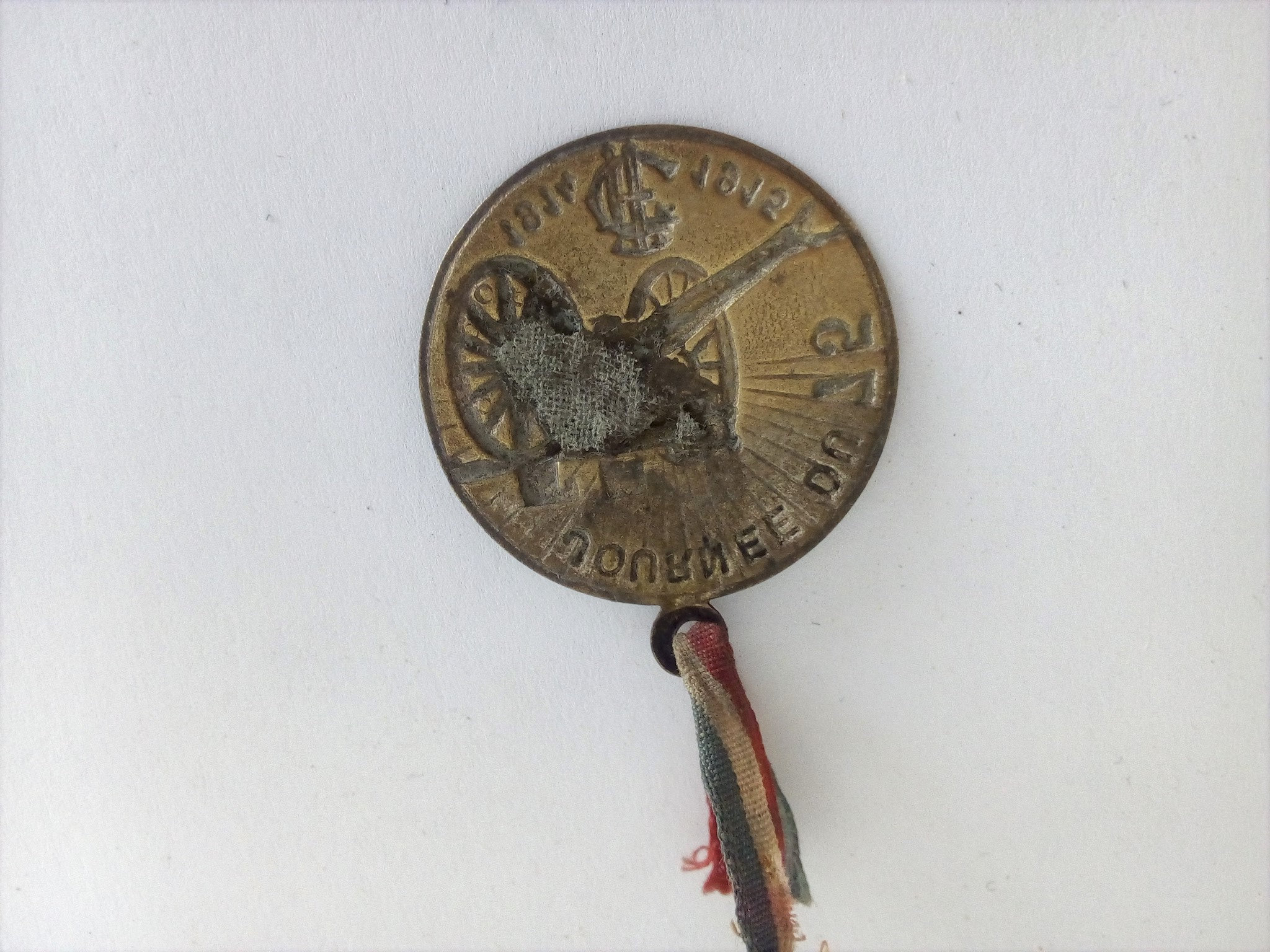 Medal Day of 75-1914-1915 cannon 75 brass stamped 21545B Militaria ...