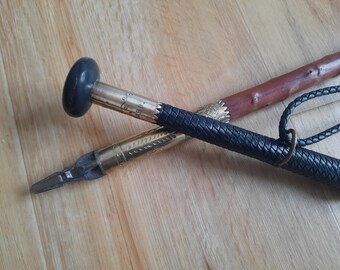 Makila Walking Stick Scarified Medlar Horn Pommel Length 89cm 956A - Etsy