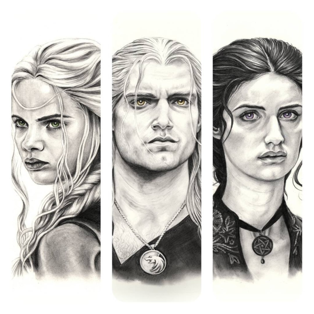 Witcher Geralt of Rivia, Yennefer of Vengerberg, Ciri of Cintra ...