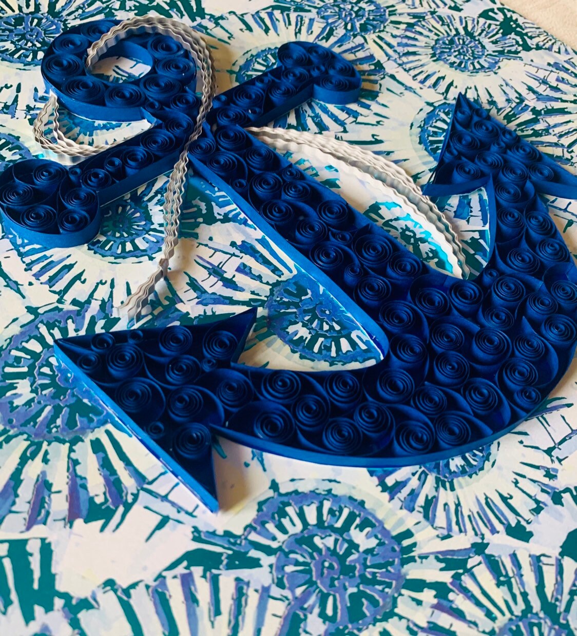 Paper Quilled Anchor A4 UNFRAMED | Etsy