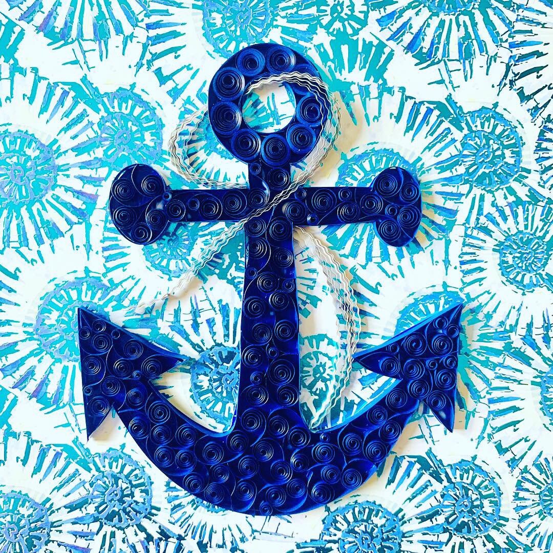 Paper Quilled Anchor A4 UNFRAMED | Etsy