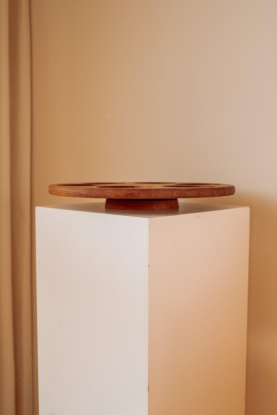 Vintage Teak Turntable 'lazysusan' - Retro Serving Board - Vintage ...