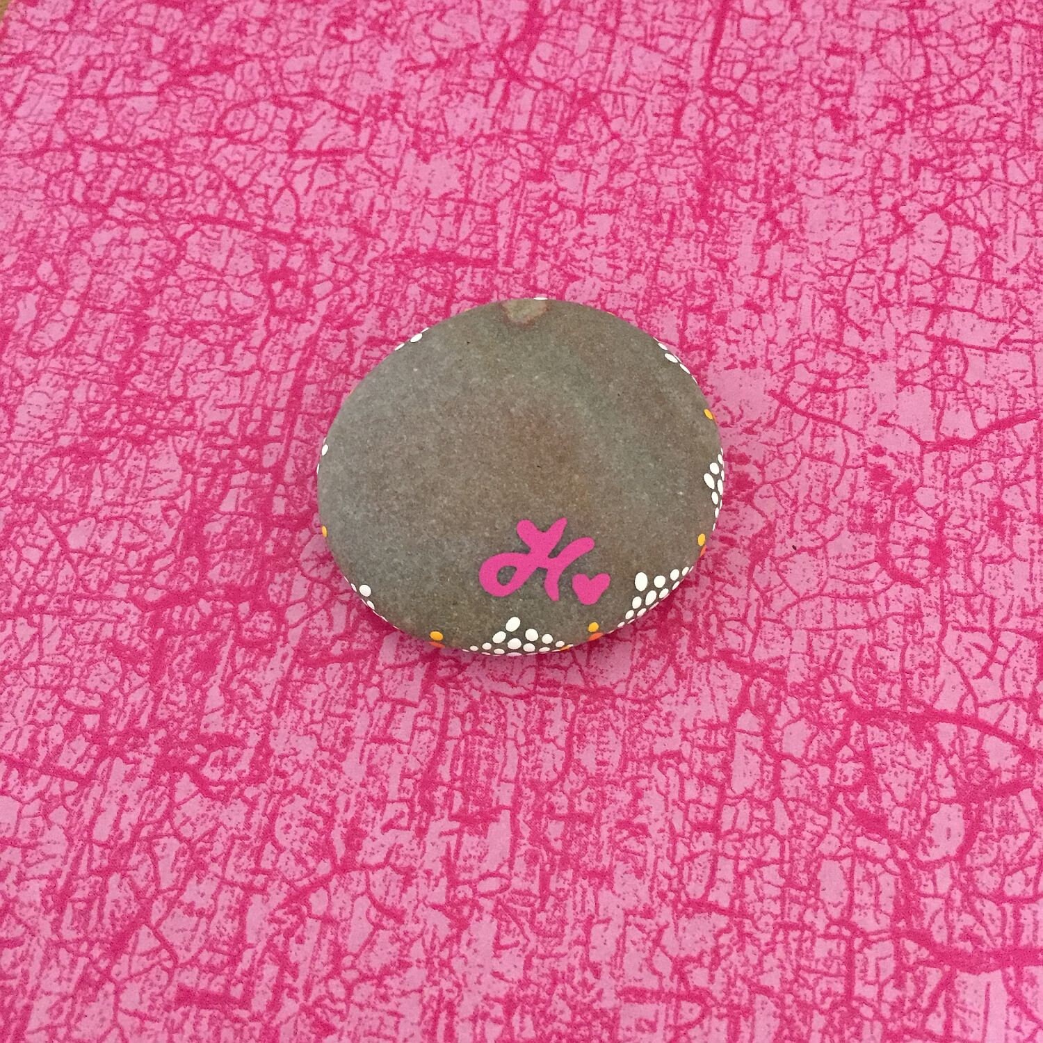 Mandala-stone Raspberry & Red I Handpainted Mandala Stone as - Etsy