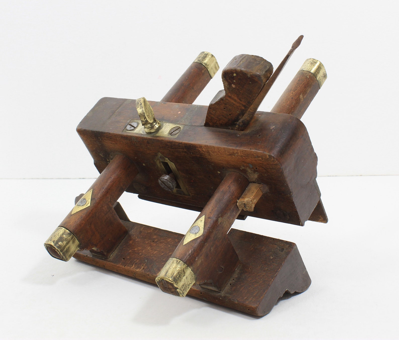 Vintage Plough Plane Wood and Brass Plough Plane Plow Plane | Etsy