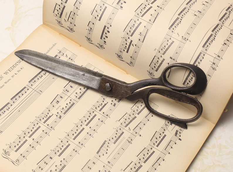 Vintage Solingen Steel Tailor Scissors: Large Dressmaking Shears - Etsy
