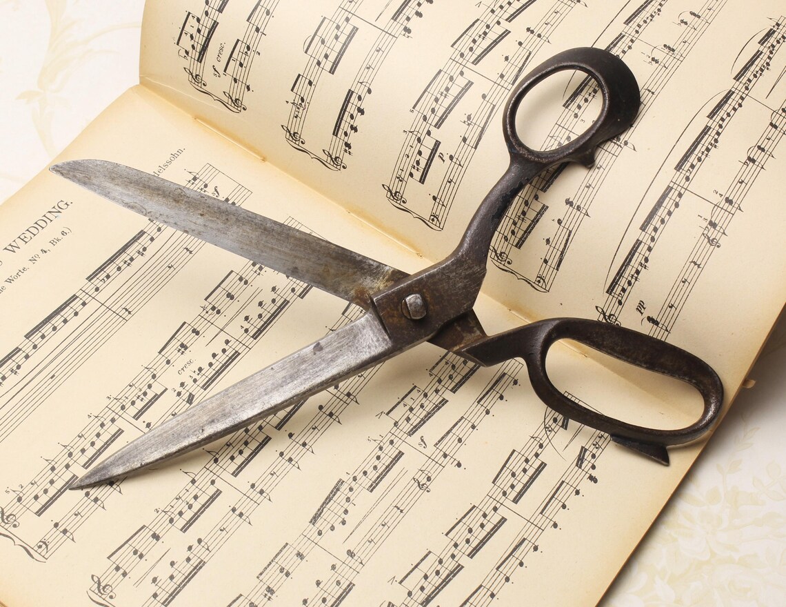 Vintage Solingen Steel Tailor Scissors: Large Dressmaking Shears - Etsy