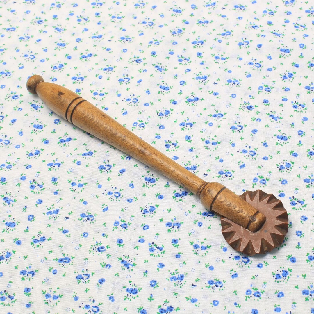 Wooden Pie or Pastry Crimper Wheel, - Etsy