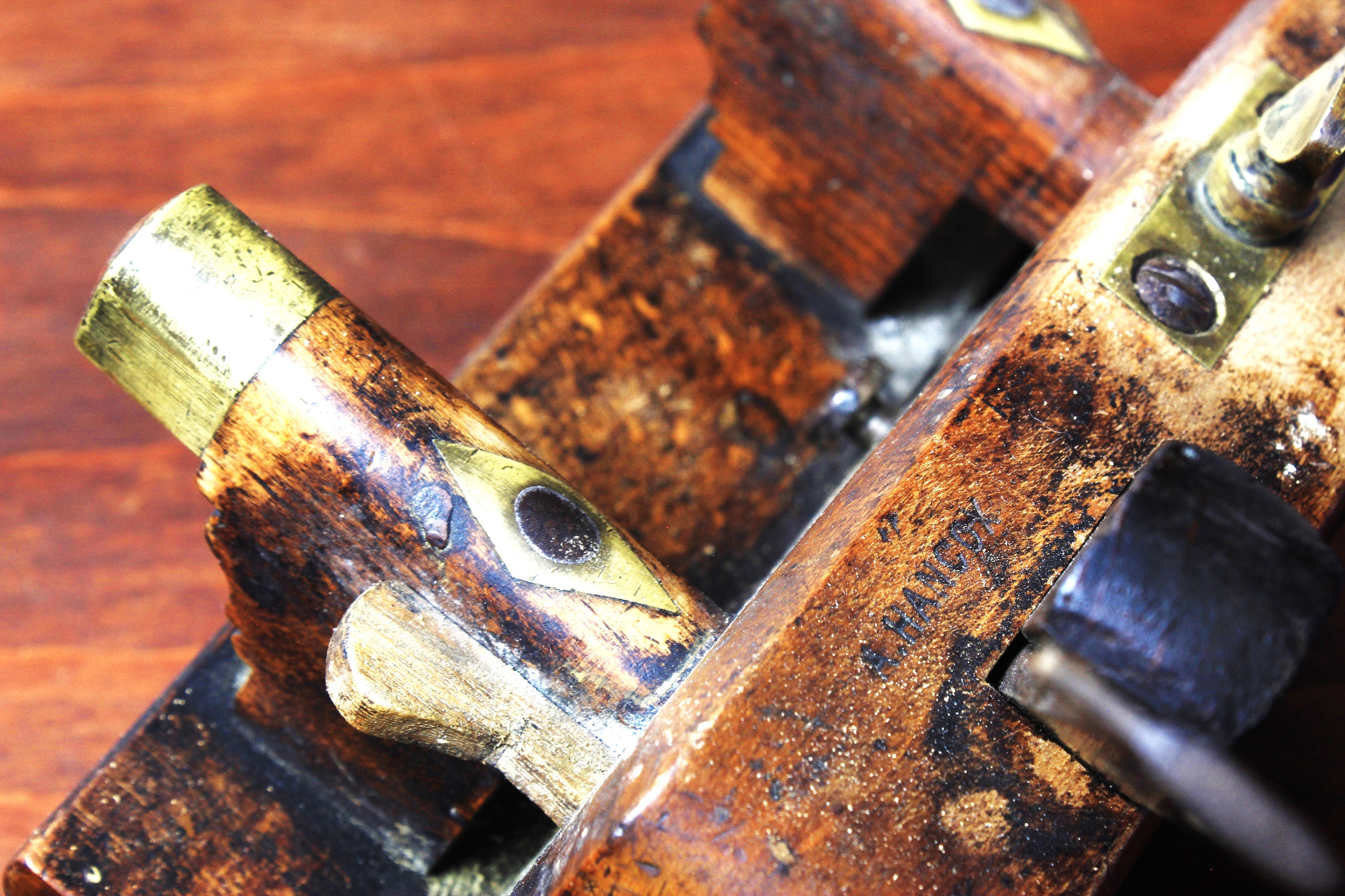 Vintage Plough Plane, A Hancox Wood and Brass Plough Plane - Made in ...