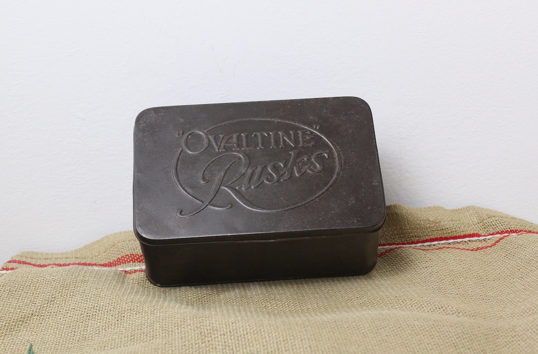 Vintage Ovaltine Rusk Tin - Etsy