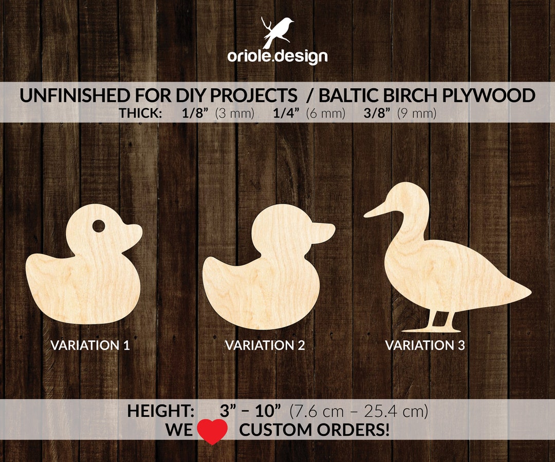 Laser Cut Wood Duck Cutout, Duck Anchor Decor, Duck Wall Decor, Duck ...