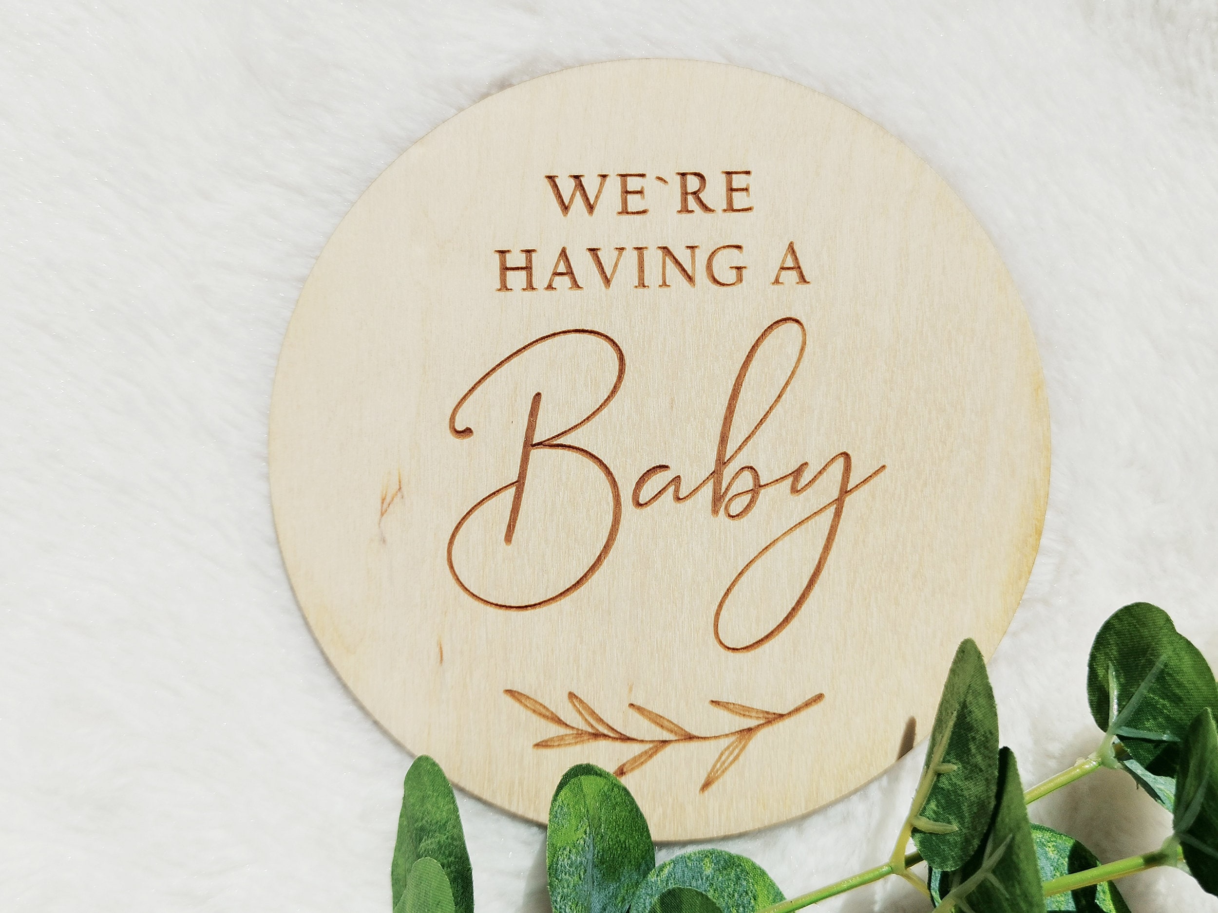 We're Having A Baby Baby Announcement Wooden Plaque Sign | Etsy