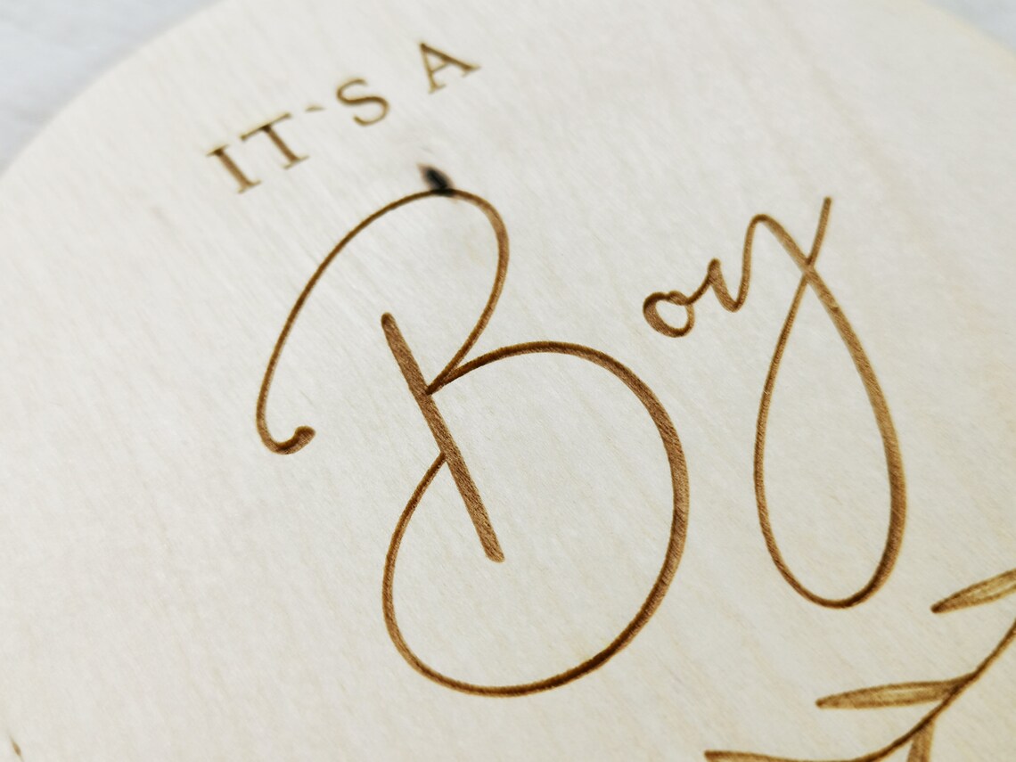 Gender Reveal Wooden Sign It's a Boy Sign It's A - Etsy