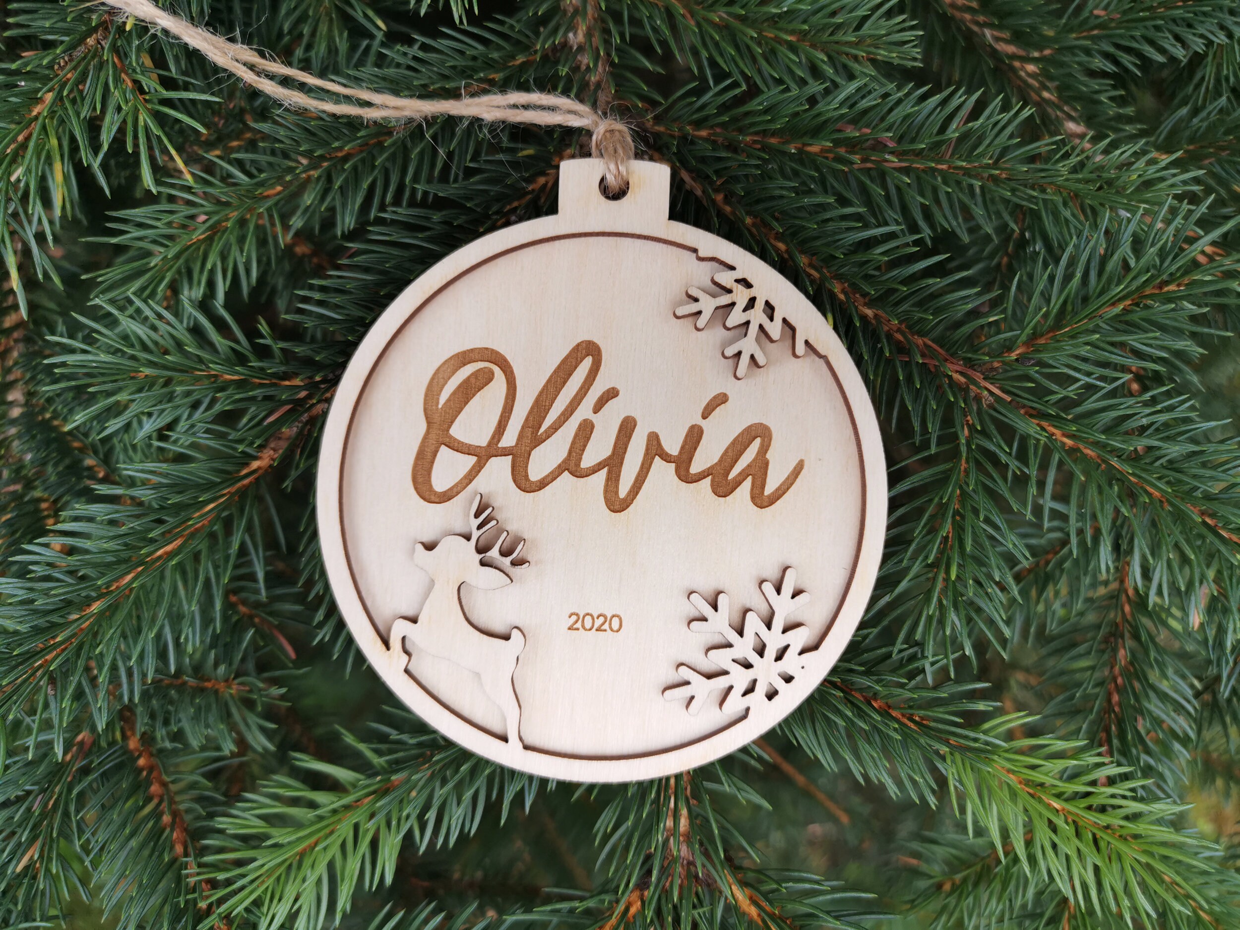 PERSONALIZED Christmas Tree Bauble CUSTOM Name Ideal Gift for - Etsy