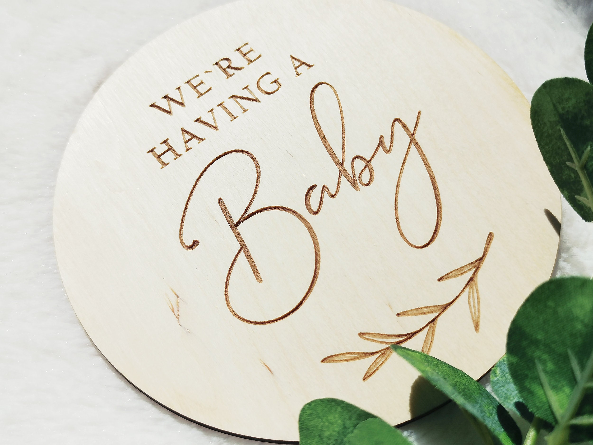 We're Having A Baby Baby Announcement Wooden Plaque Sign | Etsy