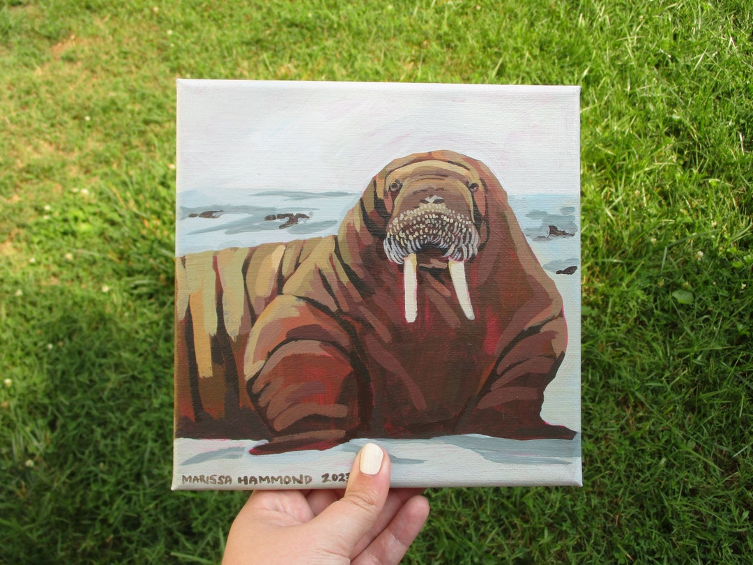 Walrus Painting - Animal Art, Painting, Wall Art, Original Art - Etsy