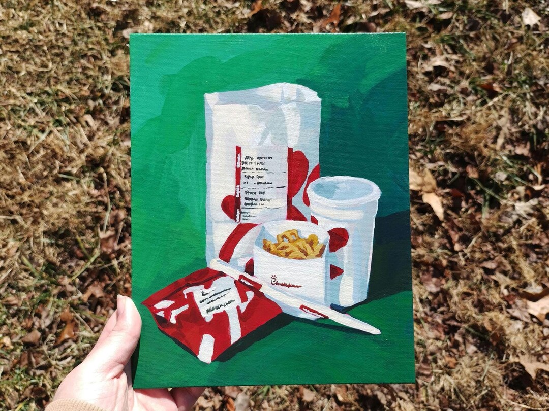 Fast Food Painting, Acrylic Painting, Original Art, Food, Cooking, Food ...
