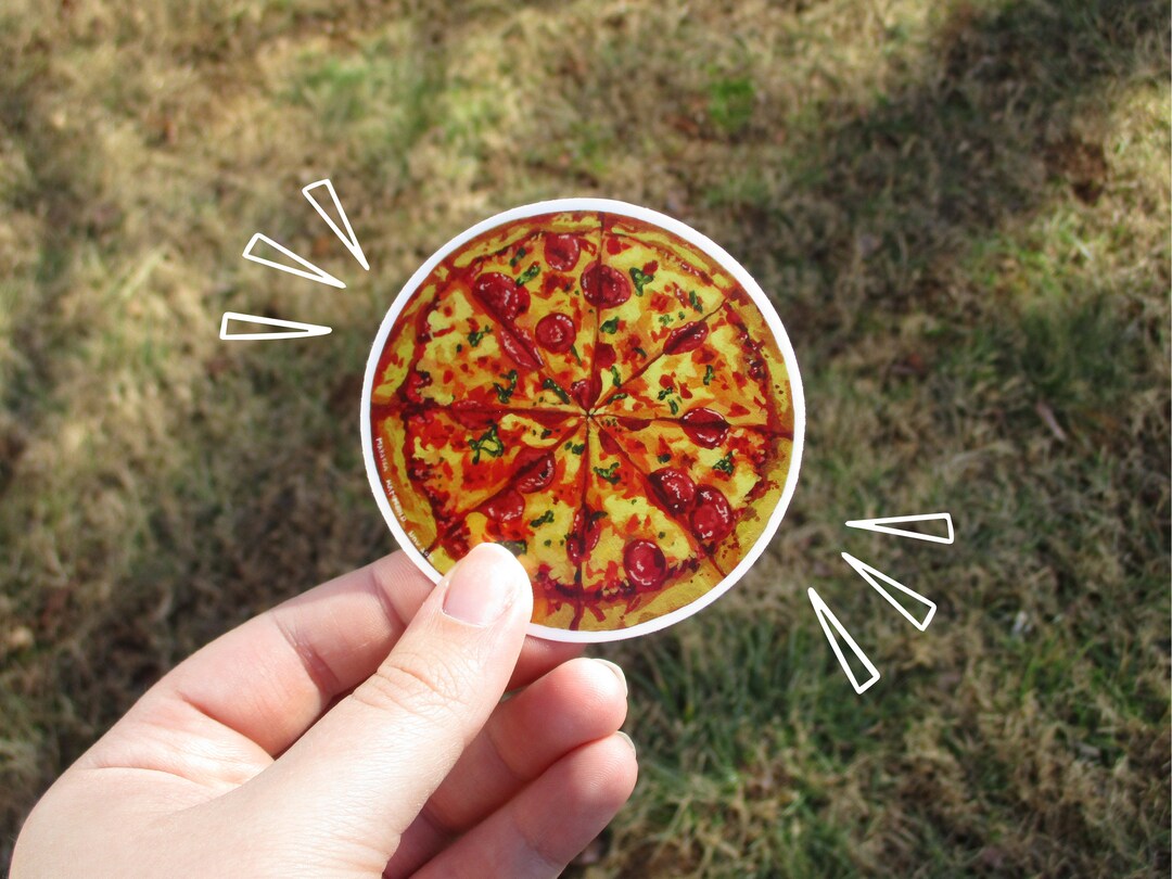 Extra Cheese Pizza - Vinyl Sticker - Etsy