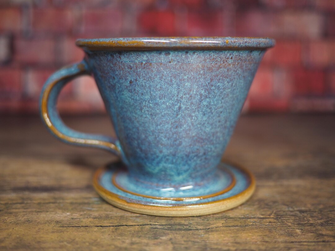 Blue Pour-over Funnel | Coffee Funnel | Coffee Lover's Gift | Coffee ...