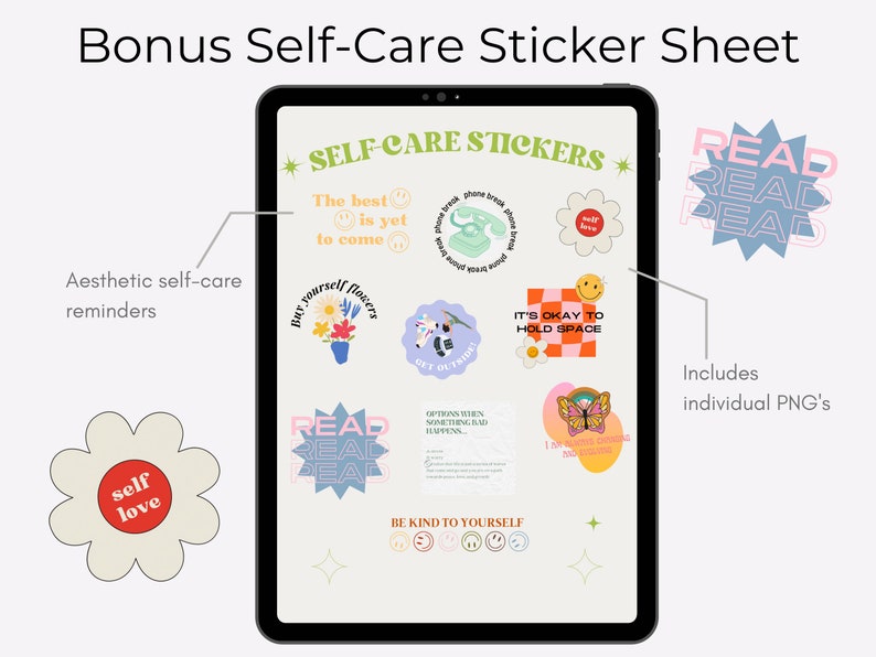 Self-care Template Bundle, Digital Template, Routine Checklist, Balance ...