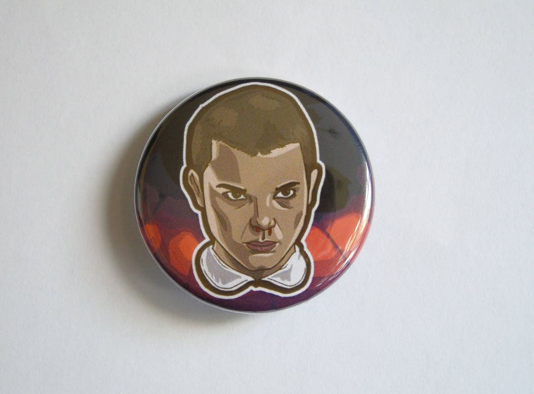 Stranger Things Eleven 38mm Button Badge - Etsy