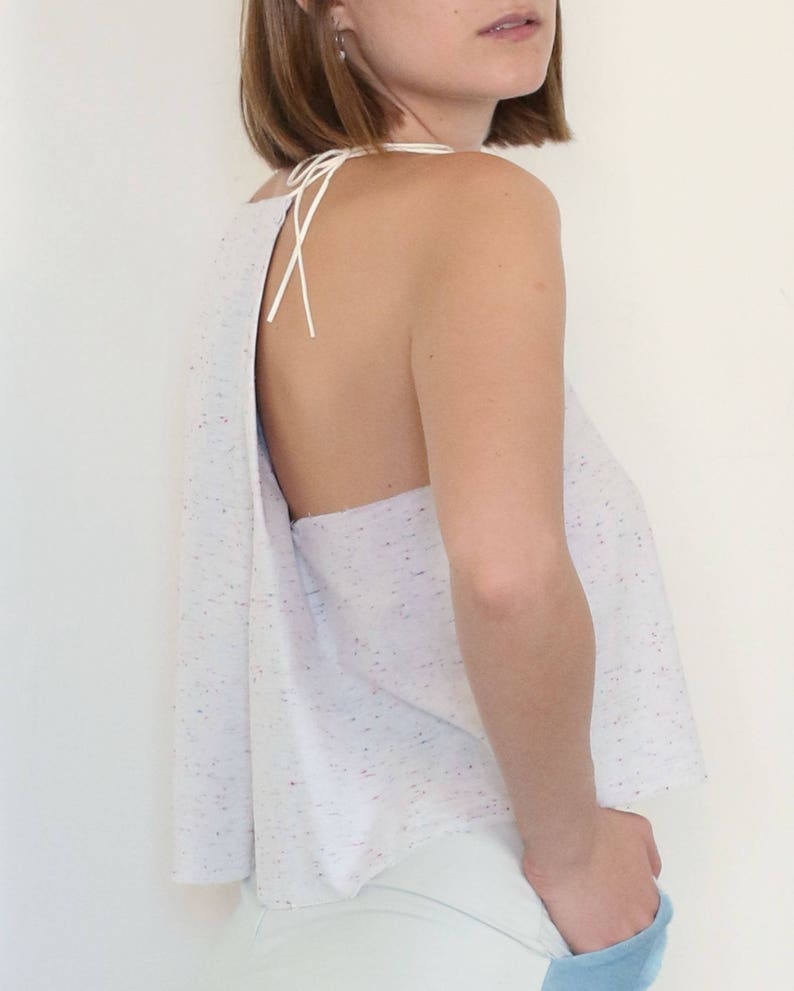 White Top Linen Top Linen Clothing White Summer Top - Etsy