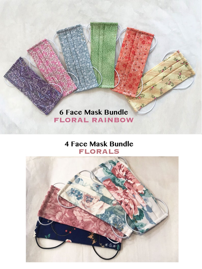 100% Organic Face Mask Bundle, 5 Pack Face Masks, Neutral Face Mask ...