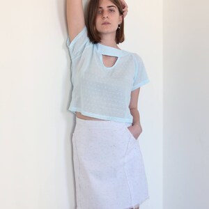 Embroidered Sheer Cotton Top Cut Out Shirt Festival Top - Etsy