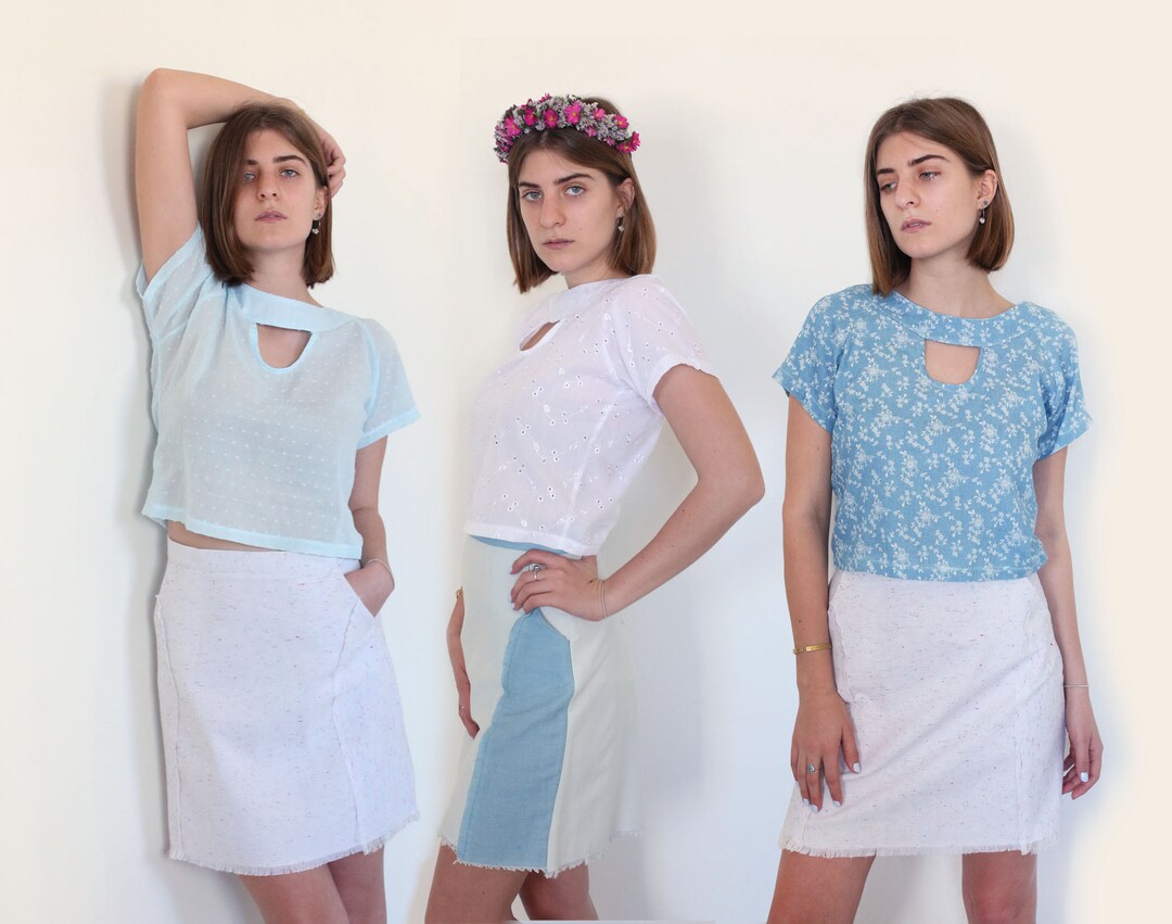 Embroidered Sheer Cotton Top Cut Out Shirt Festival Top - Etsy