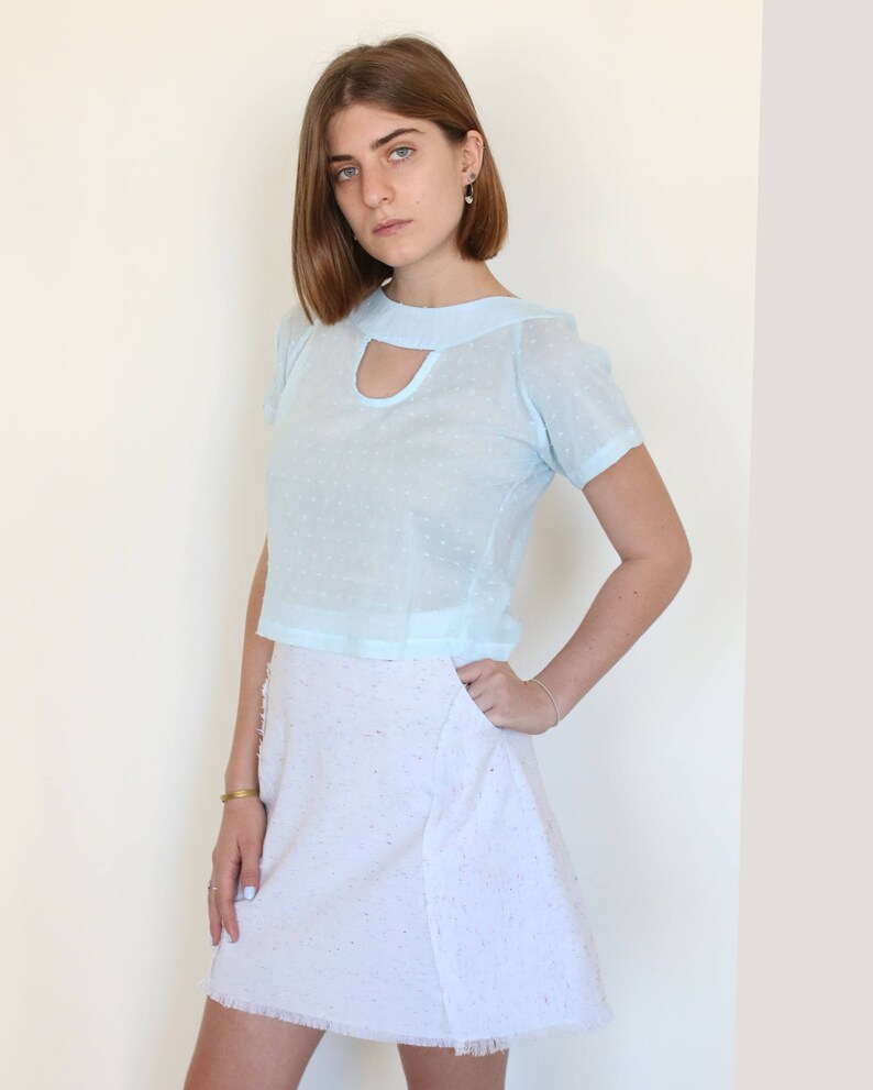 Embroidered Sheer Cotton Top Cut Out Shirt Festival Top - Etsy