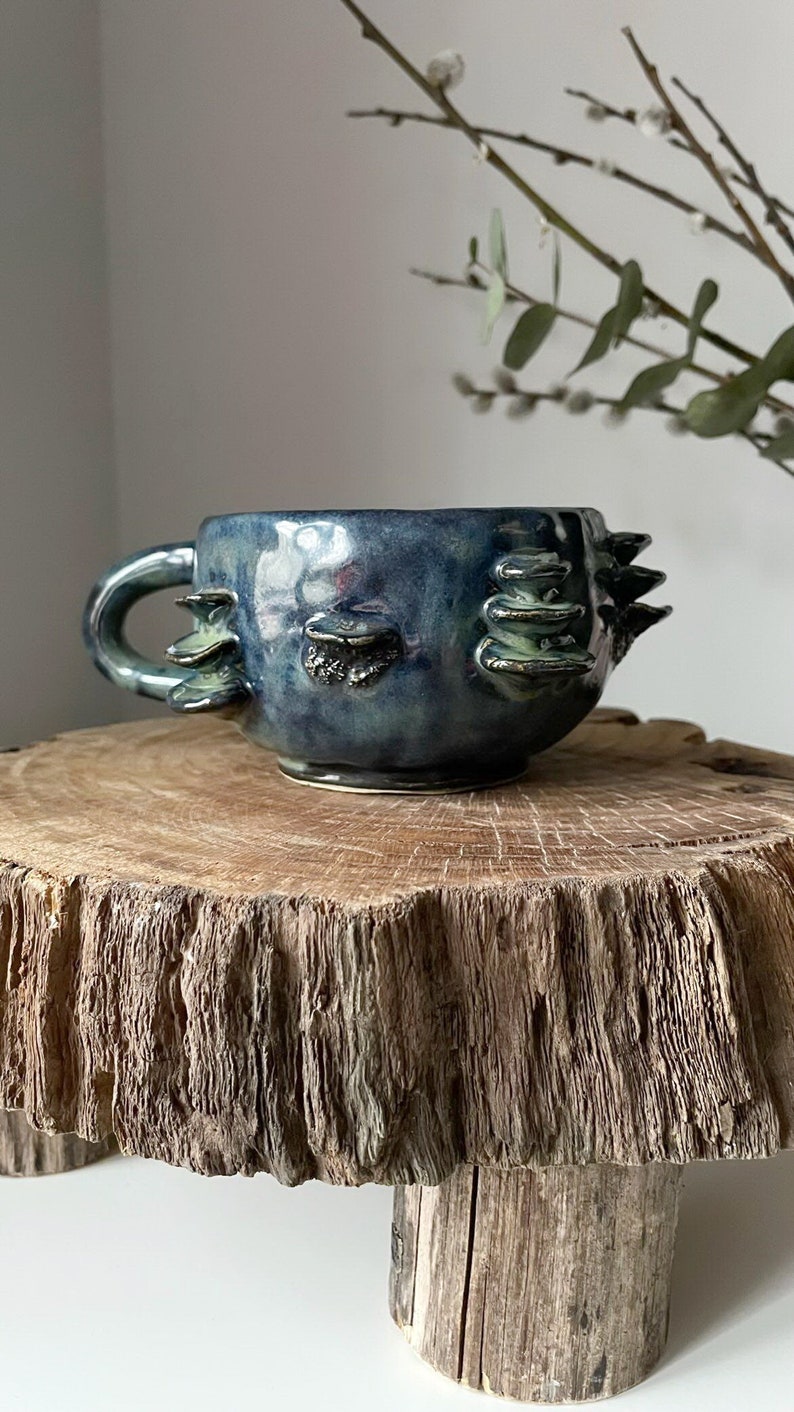 Ceramic Mushroom Forest Coffee Tea Mug.handmade Ceramic Dishes - Etsy